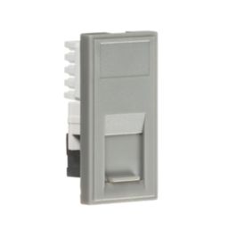 Knightsbridge Modular RJ45 Ethernet Socket Grey with Grey Inserts ...