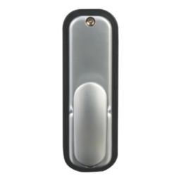 Smith & Locke Push-Button Lock w/ Easy Code Change 37.5mm Silver - Screwfix