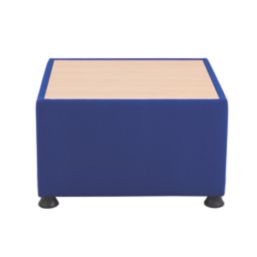 TC Group Glacier Square Modular Table Royal Blue/Black 620mm x 370mm ...