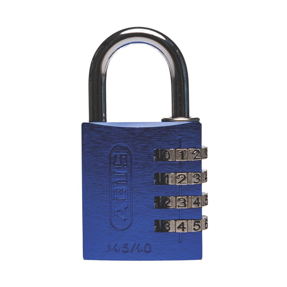 Abus MyCode Combination Padlock Blue 31.5mm - Screwfix