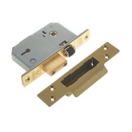 Union Fire Rated Polished Brass BS 5-Lever Mortice Sashlock 67mm Case ...