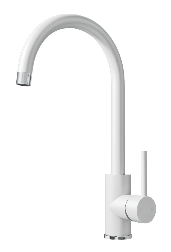 ETAL Sorrento Single Lever Kitchen Mixer Tap Matt White | Kitchen Mixer ...