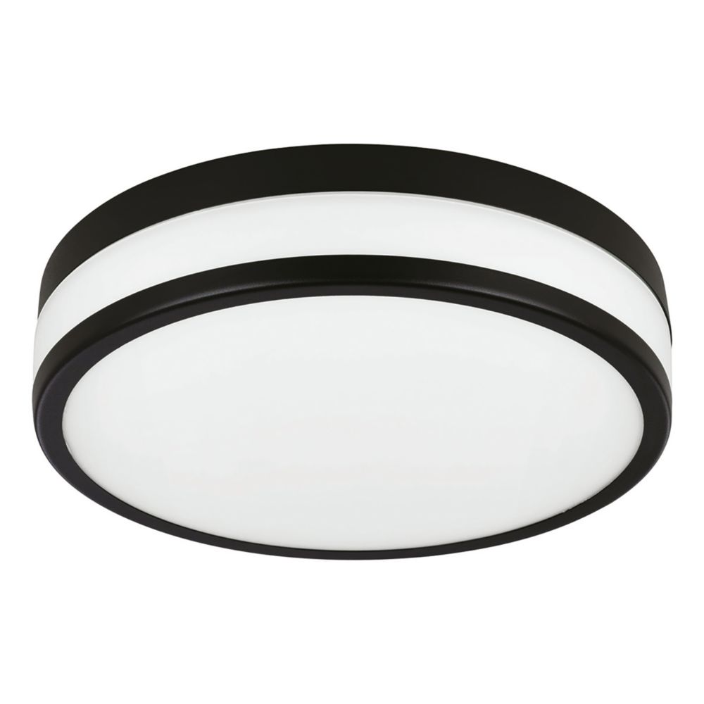 Eglo Palermo LED Ceiling Light Black 7W 2100lm - Screwfix