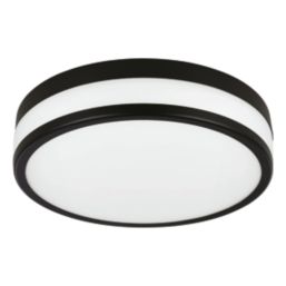 Eglo Palermo LED Ceiling Light Black 7W 2100lm - Screwfix