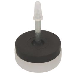 Fix-O-Moll White Round Pinned Furniture Gliders 22mm x 22mm 8 Pack ...