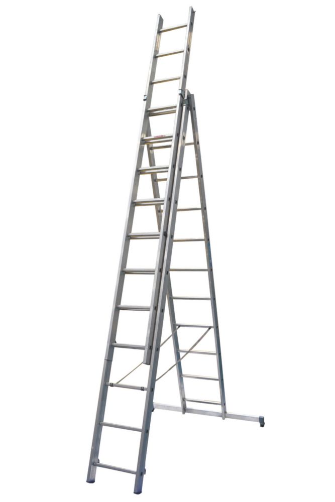 Zarges Light Trade Aluminium 6.8m Combination Ladder - Screwfix