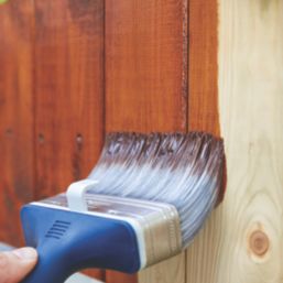 Fortress Trade 750ml Teak Satin Water-Based Exterior Wood Stain - Screwfix