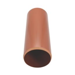 FloPlast Push-Fit Plain-End Underground Drainage Pipe 110mm x 3m - Screwfix