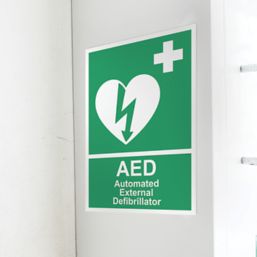 Essentials "Automated External Defibrillator" Safety Sign 210mm x 148mm ...