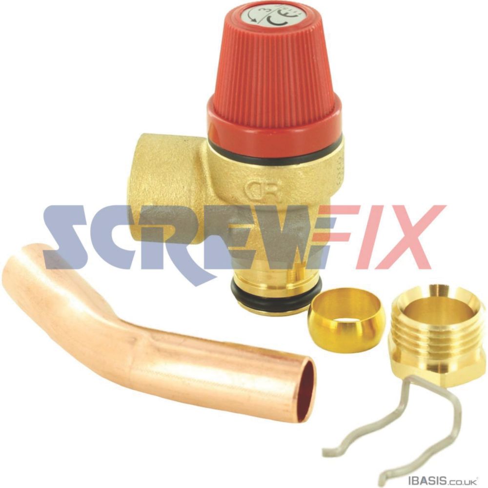 Baxi 720481601 Safety Pressure Relief Valve & Pipe - Screwfix