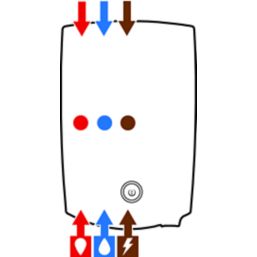 Mira Go Rear-Fed White/Chrome Power Shower - Screwfix