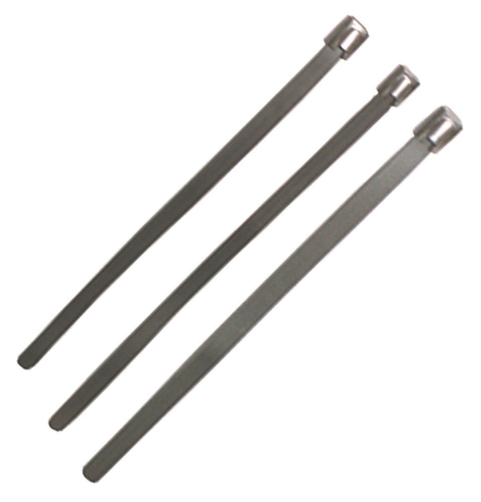 Greenbrook Cable Tie Stainless Steel 300mm x 4.6mm 100 Pack - Screwfix