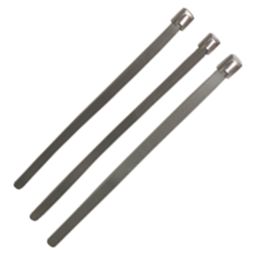 Greenbrook Cable Tie Stainless Steel 300mm x 4.6mm 100 Pack - Screwfix