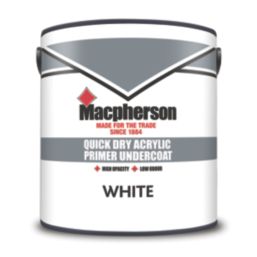 Macpherson Quick Dry Acrylic 2.5Ltr White Matt Interior Wood Primer ...