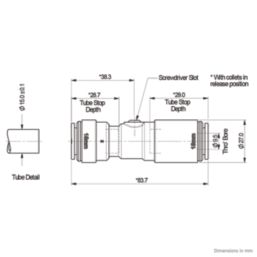 JG Speedfit 15SV Isolating Valves 15mm 5 Pack - Screwfix