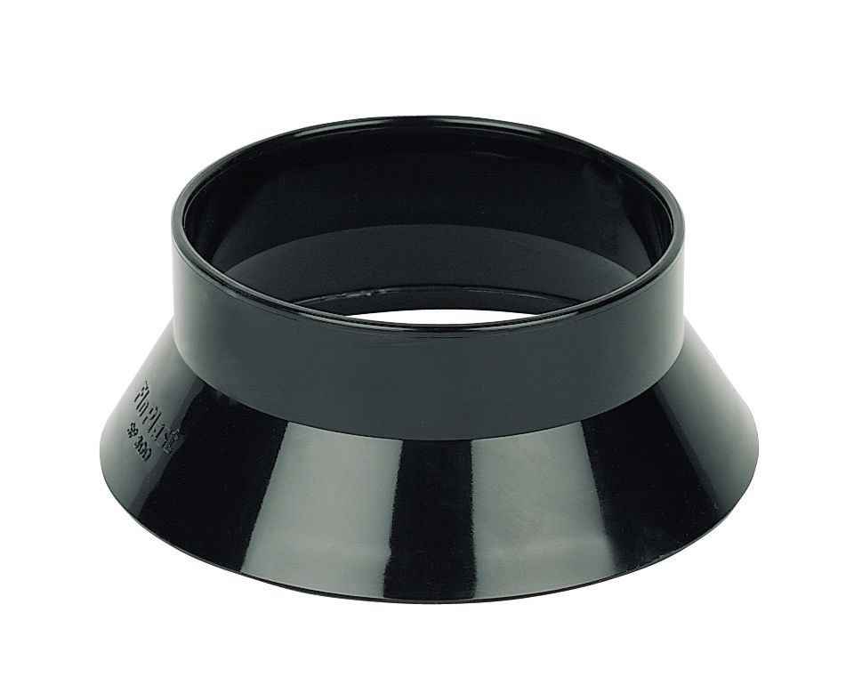 FloPlast Solvent Weld Weathering Collar Black 110mm - Screwfix