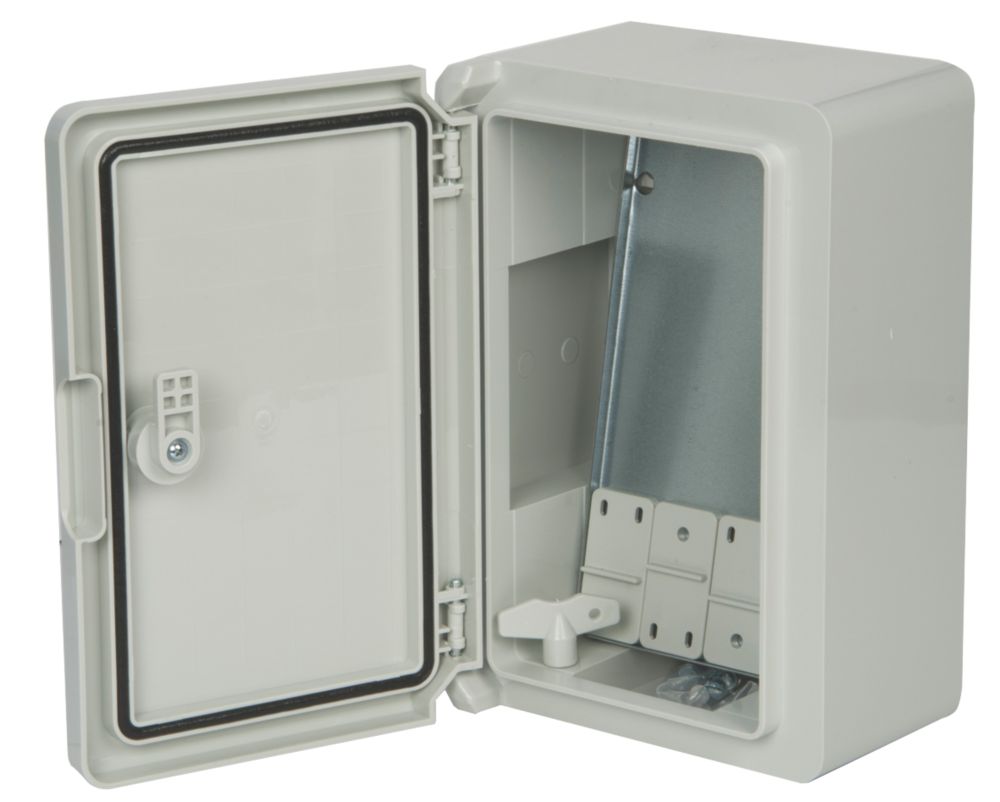 Hylec IP65 Weatherproof Outdoor Enclosure 200mm x 130mm x 300mm - Screwfix