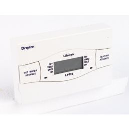 Drayton LP722 2-Channel Digital Programmer - Screwfix