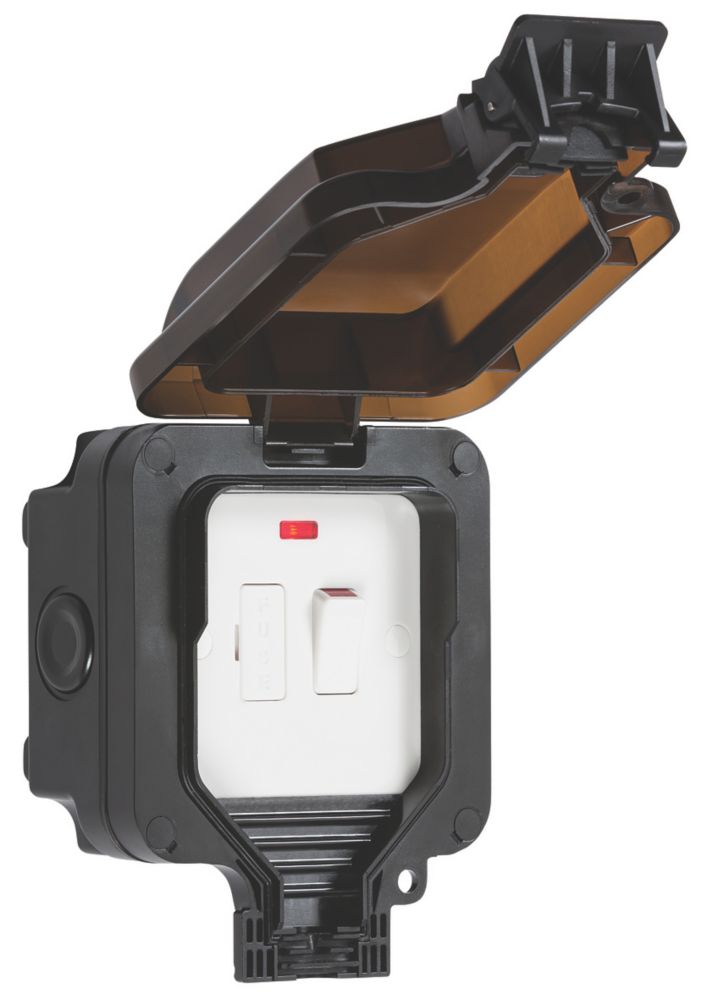 Knightsbridge IP66 13A Weatherproof Outdoor Switched Fused Spur with ... Knightsbridge IP66 13A Weatherproof Outdoor Switched Fused Spur with ...