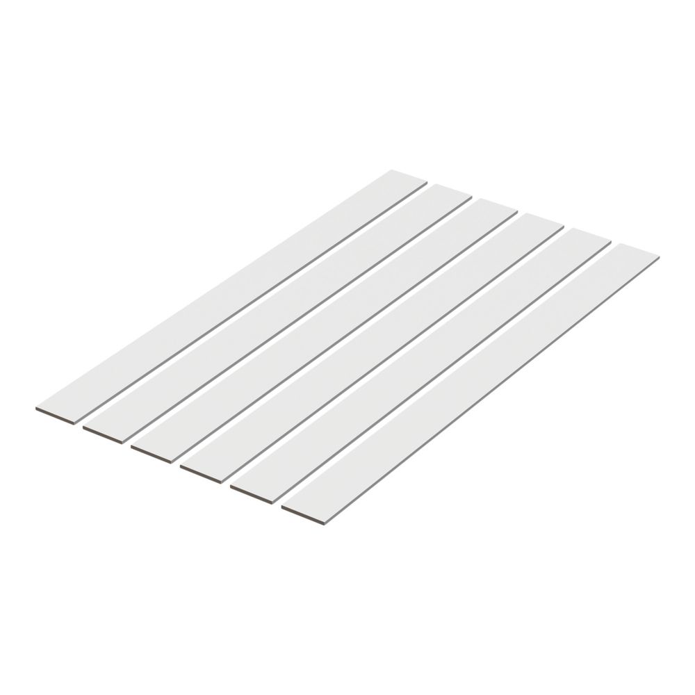 MDF Contemporary Wall Panelling 97mm x 9mm x 1200mm 6 Pack - Screwfix