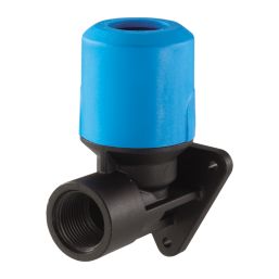 JG Speedfit UGPWB2516 MDPE Wall Plate Elbow 25mm x 3/4" - Screwfix