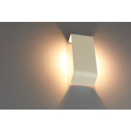 4lite White Aluminium Wall Light Front Cover - Screwfix