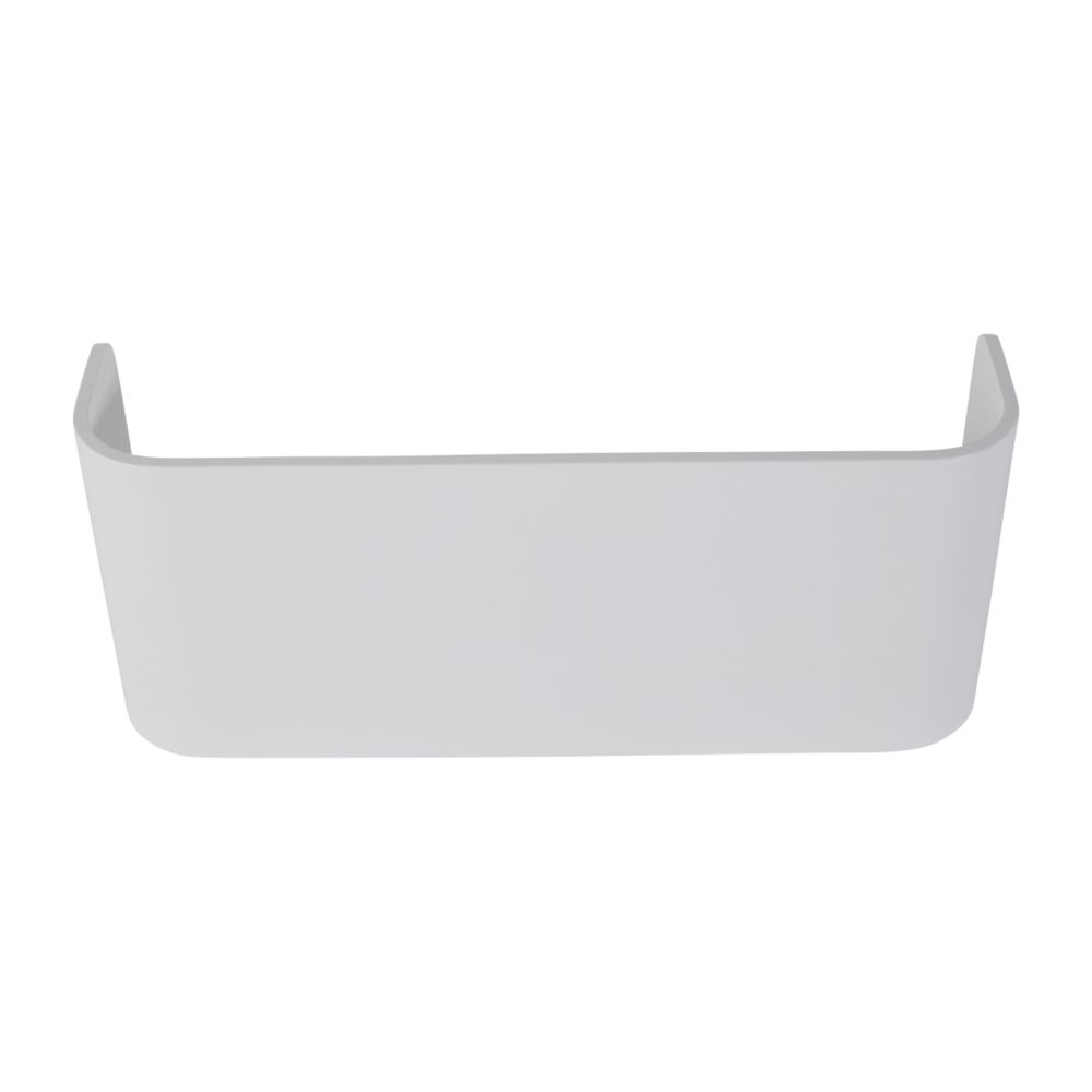 4lite White Aluminium Wall Light Front Cover - Screwfix