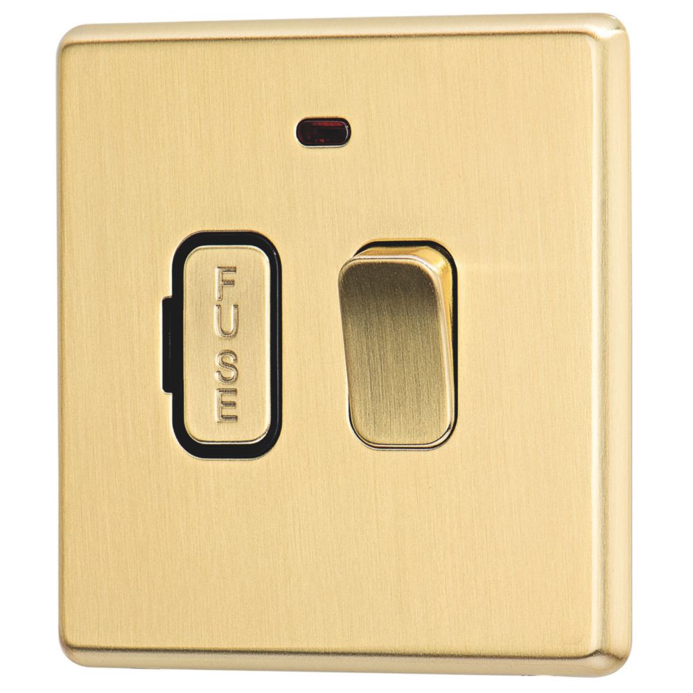 Arlec 13A Switched Fused Spur with Neon Gold with Colour-Matched ...