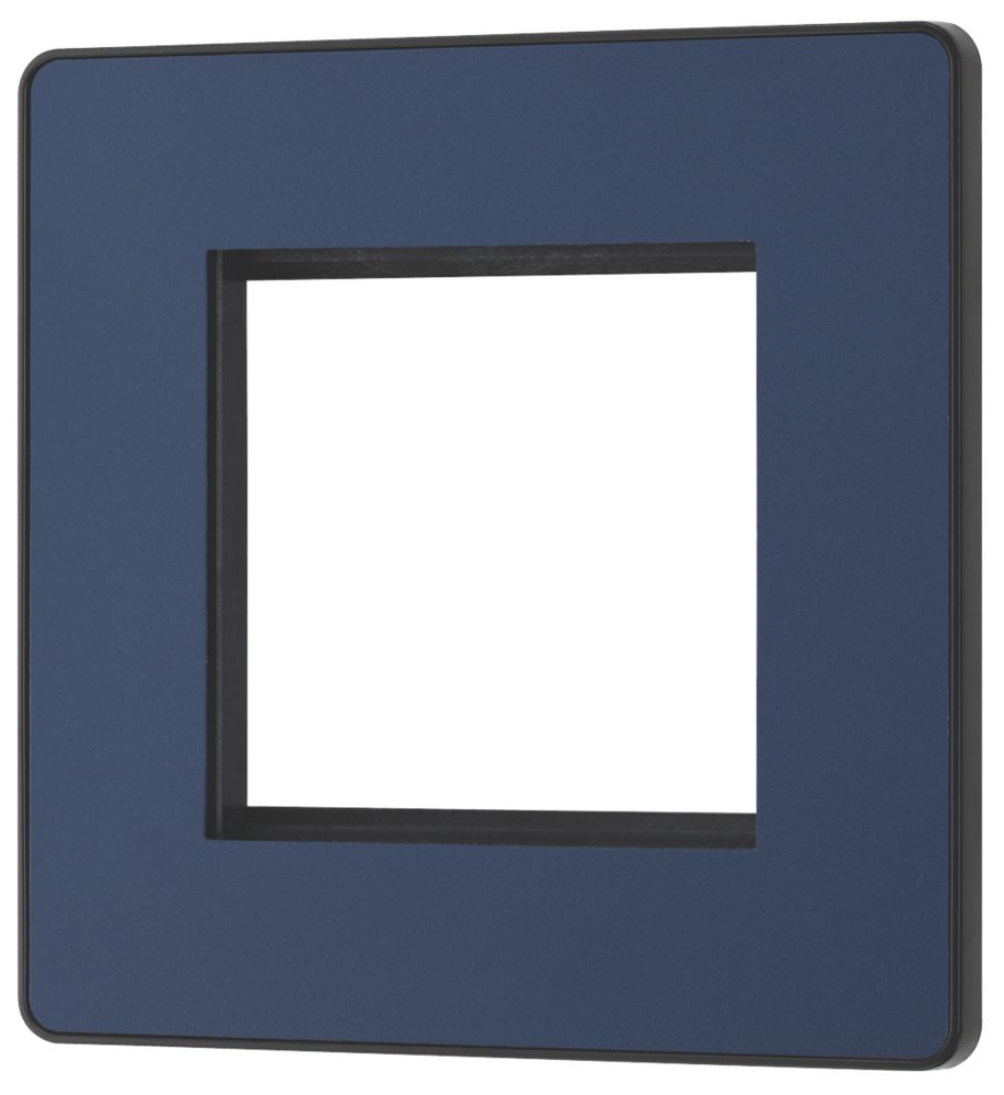 British General Evolve 2-Module Modular Faceplate Blue - Screwfix