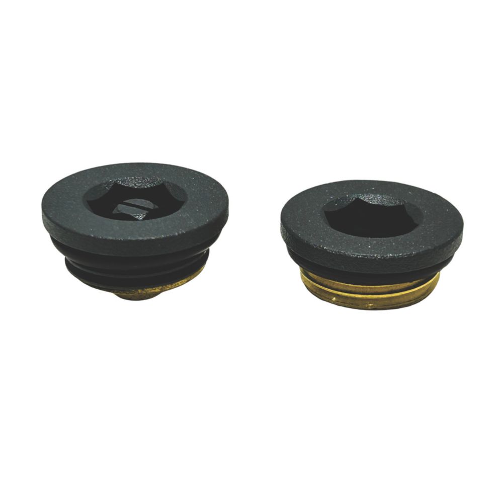 ETAL Vent & Blanking Plug Kit (26mm) Anthracite 2 Pieces - Screwfix