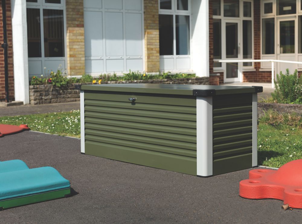 Trimetals 850Ltr 6' x 2' 6" (Nominal) Metal Garden Storage Box with ...