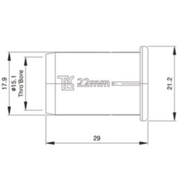Flomasta Plastic Push-Fit Pipe Inserts 22mm 10 Pack - Screwfix