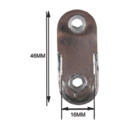 Essentials Oval Rail End Sockets Polished Stainless Steel 30mm 2 Pack ...