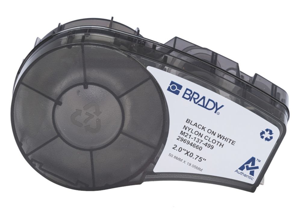 Brady 152094 Nylon cloth labels 19.05mm x 50.80mm - Screwfix