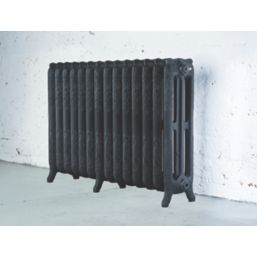 Arroll 760mm x 1154mm 6879BTU Black Cast Iron 3 Column Radiator - Screwfix