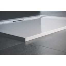 Mira Flight Level Rectangular Shower Tray White 1600mm x 900mm x 25mm ...