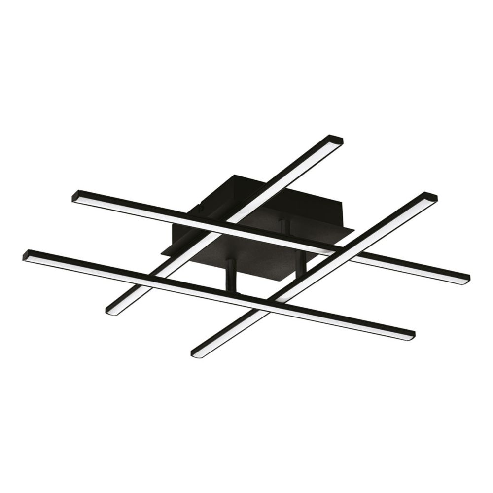 Eglo Lasana 3 LED Ceiling Light Black 3W 2800lm - Screwfix