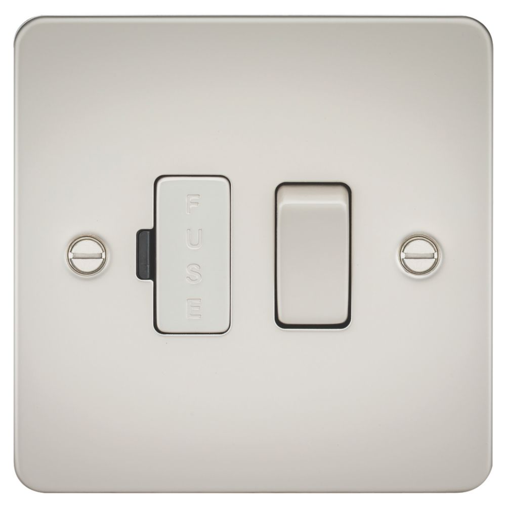 Knightsbridge 13A Switched Fused Spur Pearl - Screwfix