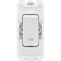 British General Nexus Grid 20A Grid DP Hob Switch White - Screwfix