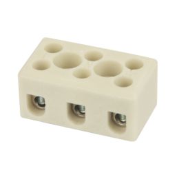 Hylec 32A 3-Pole Terminal Blocks 5 Pack - Screwfix