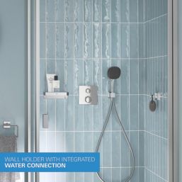 Grohe Precision 250 Square HP Rear-Fed Concealed Chrome Thermostatic Shower System - Screwfix