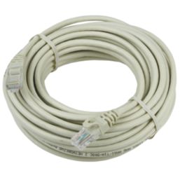 Philex Beige Unshielded RJ45 Cat 5e Ethernet Cable 10m - Screwfix