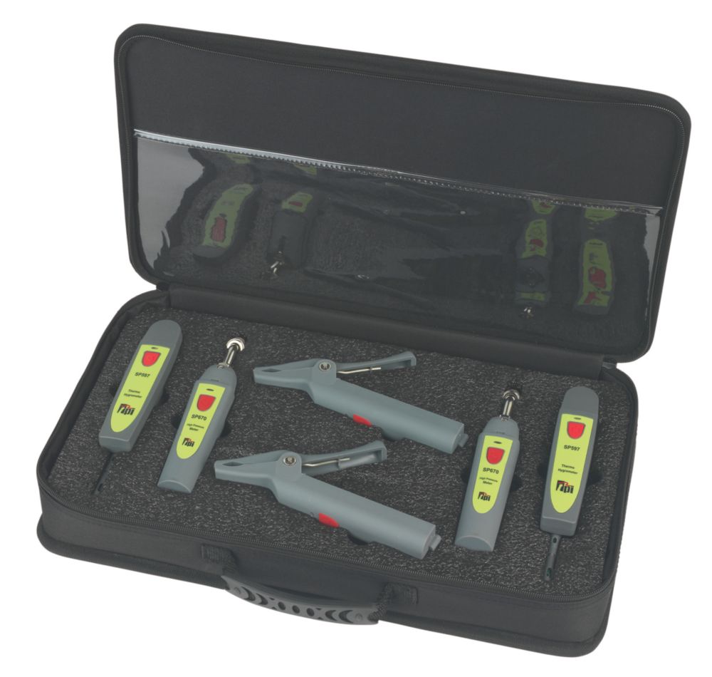 TPI Deluxe Test Kit for Refrigeration or Heat Pump System 6 Pcs - Screwfix