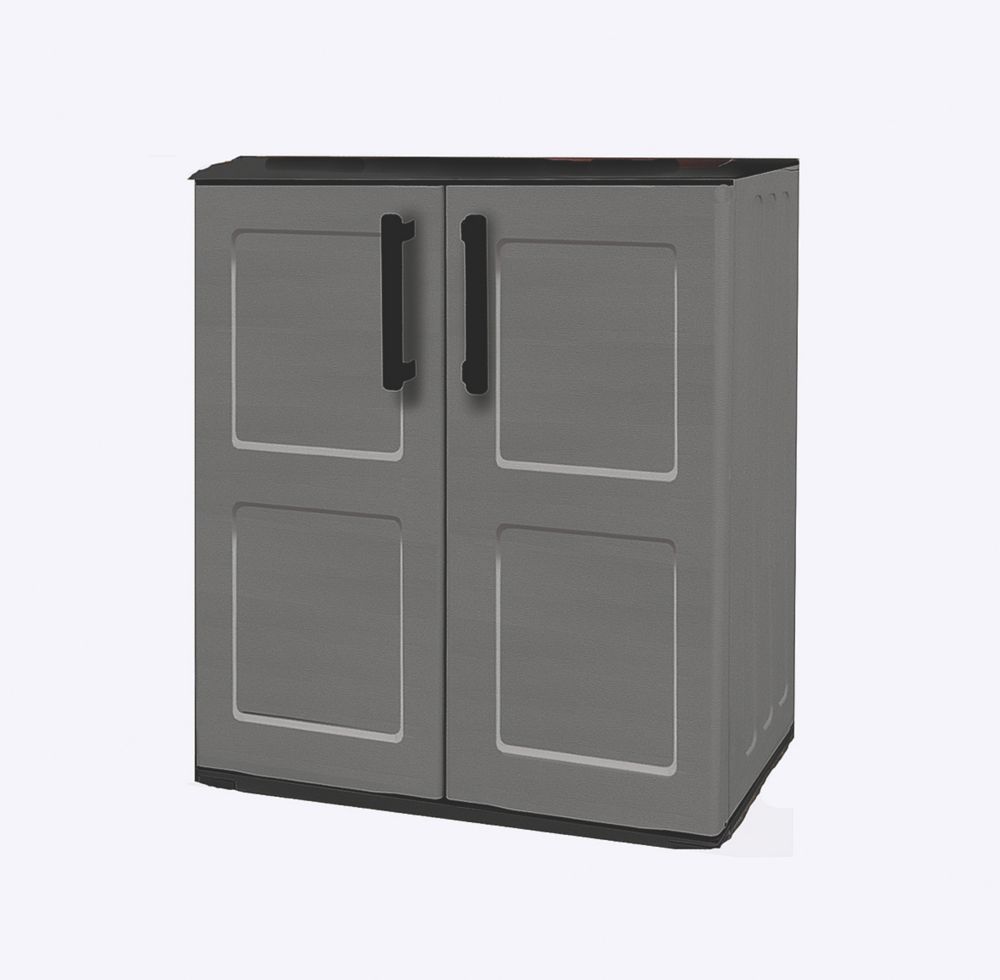 Shire 2' x 1' (Nominal) Flat Plastic Tool Store Grey - Screwfix
