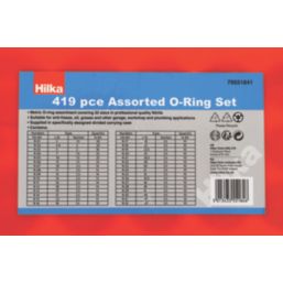 Hilka Pro-Craft Metric O-Ring Set 419 Pcs - Screwfix