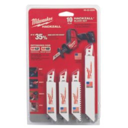 Milwaukee Hackzall 49220220 Multi-Material Blade Set 10 Pieces - Screwfix