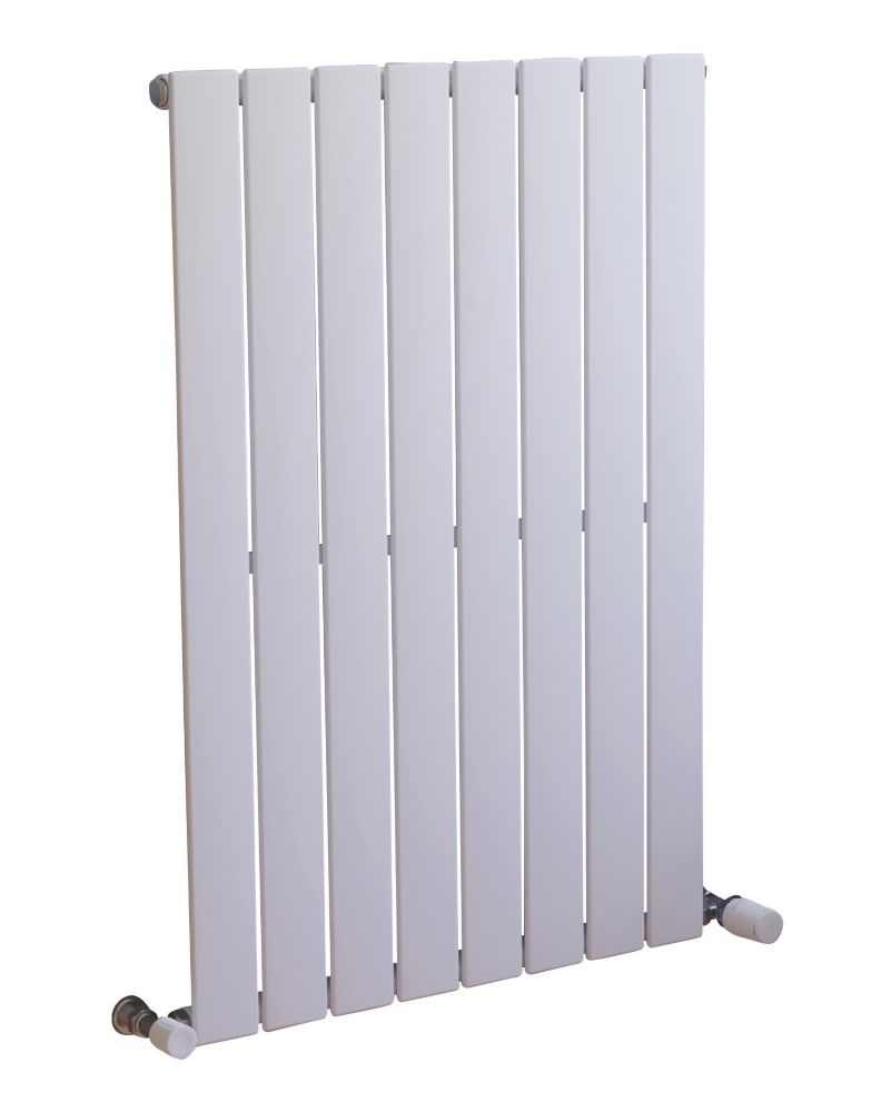 Ximax 900mm x 595mm 2038BTU White Vertical Designer Radiator - Screwfix