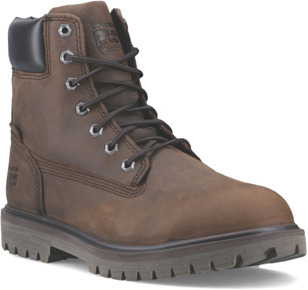 Timberland Pro Iconic Size 13 Brown Waterproof Safety Boots - Screwfix