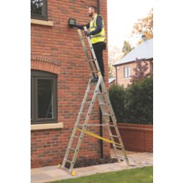 Werner Aluminium 5.18m Combination Ladder - Screwfix