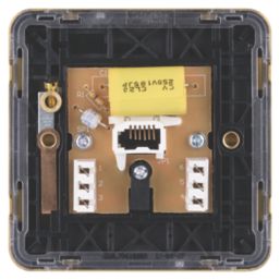 Schneider Electric Lisse Deco 1-Gang Master Satin Brass with Black ...